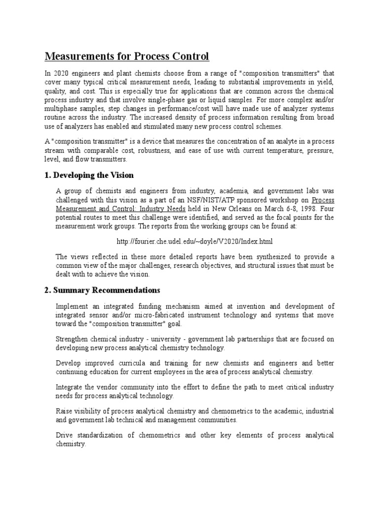 Measure Vision 2020 | PDF | Chemometrics | Analytical Chemistry