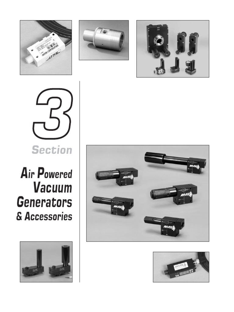 Air Driven Vacuum Generators | PDF | Vacuum | Pump