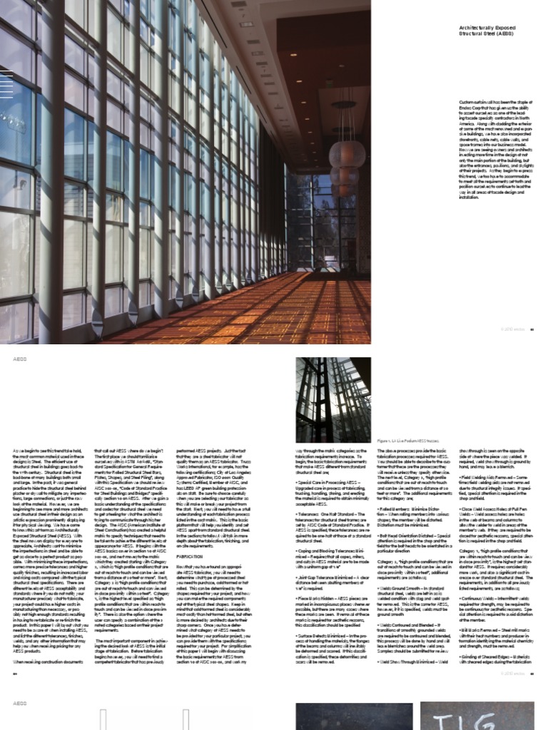 Insight01-Chapter10-Architecturally Exposed Structural Steel PDF | PDF
