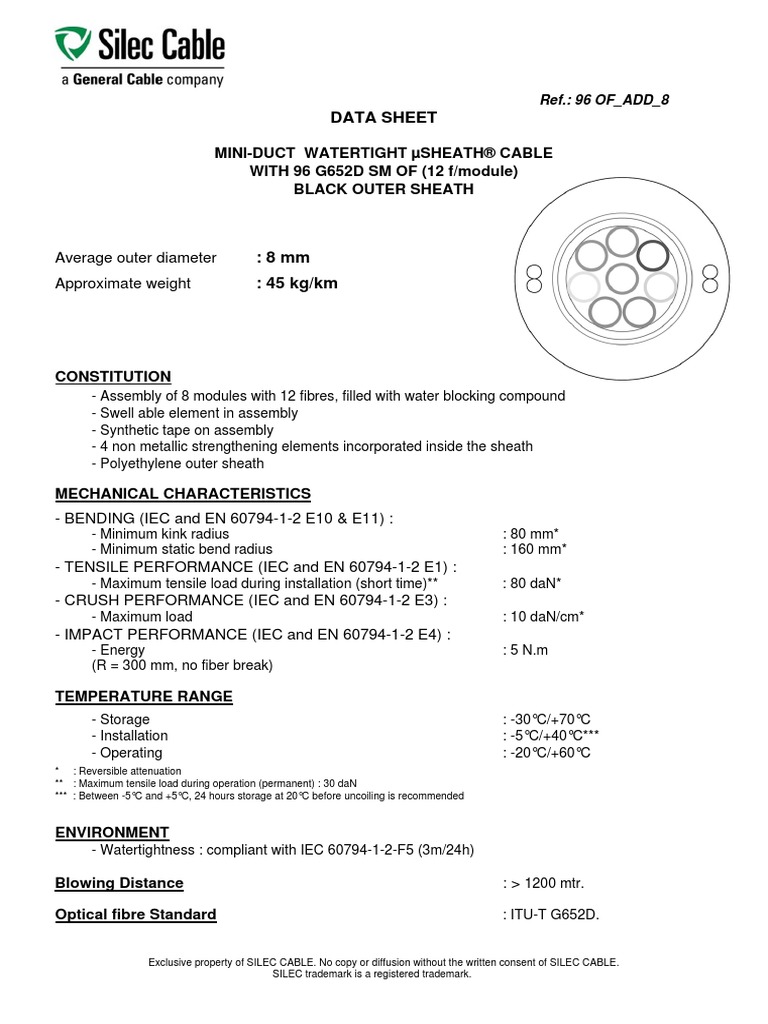 Silec Reggefiber | PDF | Wavelength Division Multiplexing | Optical Fiber
