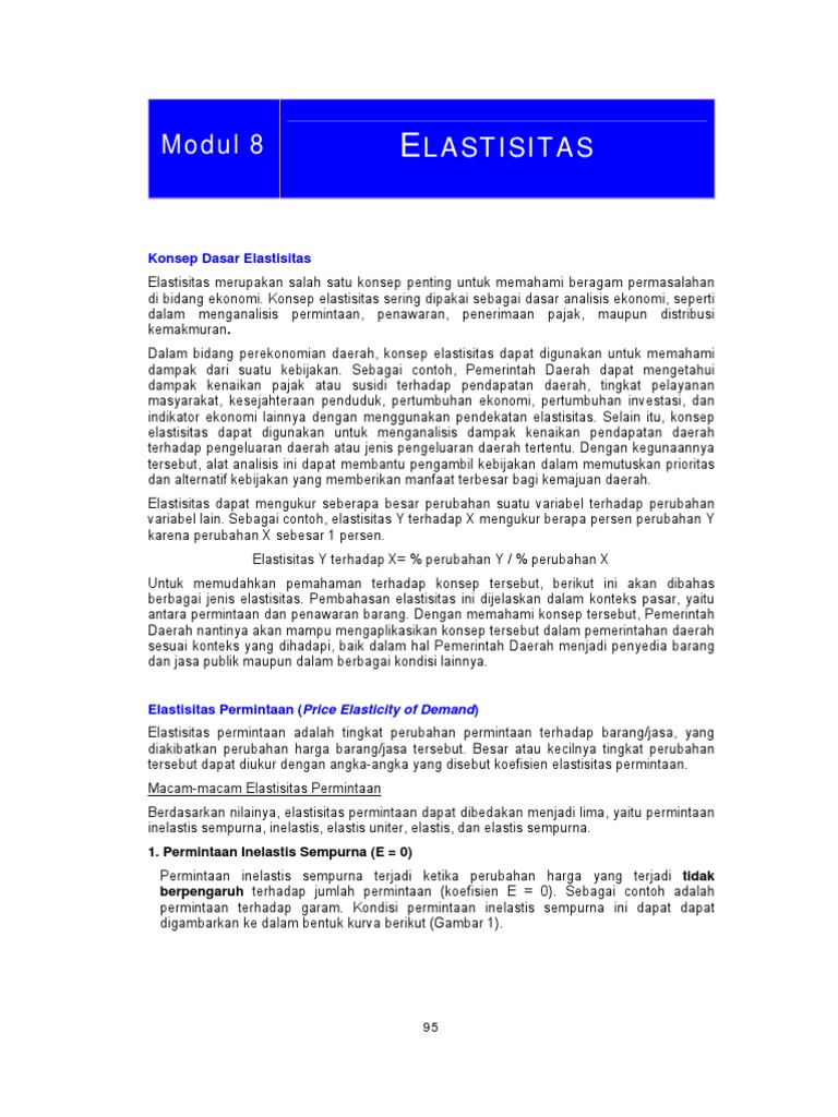 Modul 8 Elastisitas | PDF