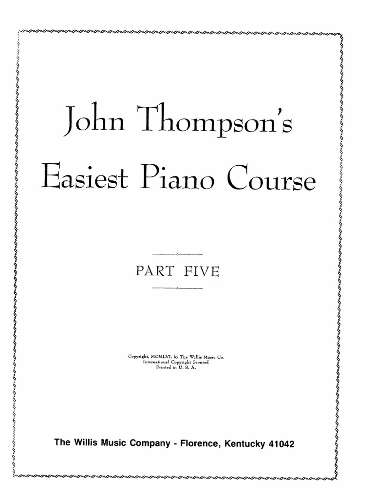 John Thompson - Easiest Piano Course Part 5 PDF | PDF