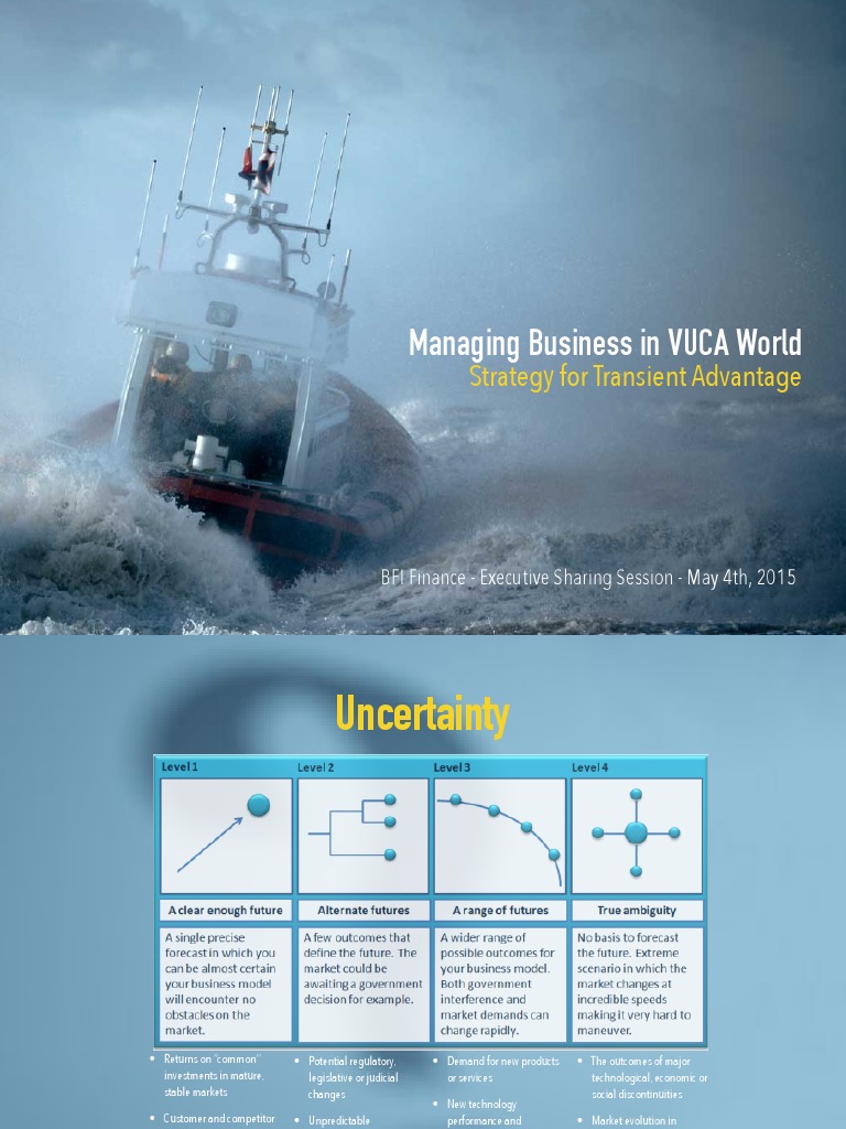 Executives Navigating VUCA | PDF | Strategic Management | Innovation