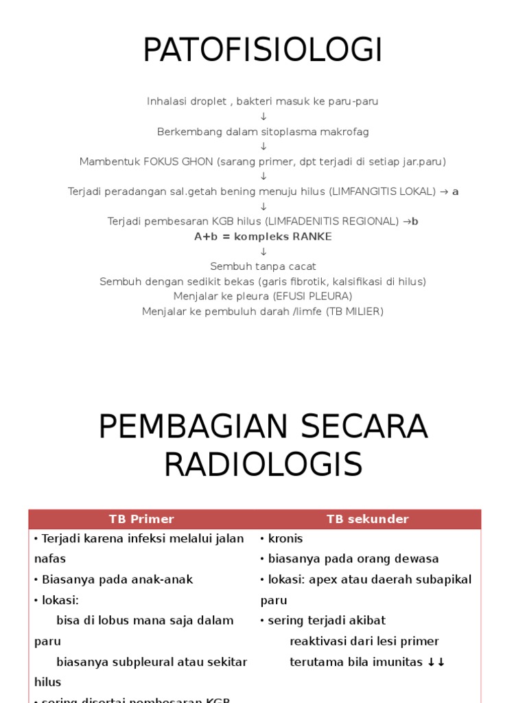 TB Paru Radiologi | PDF