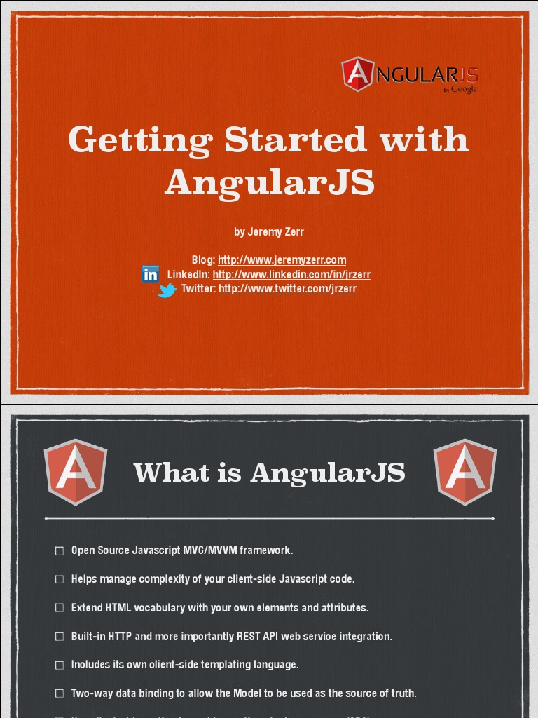 Getting Started With AngularJS | PDF