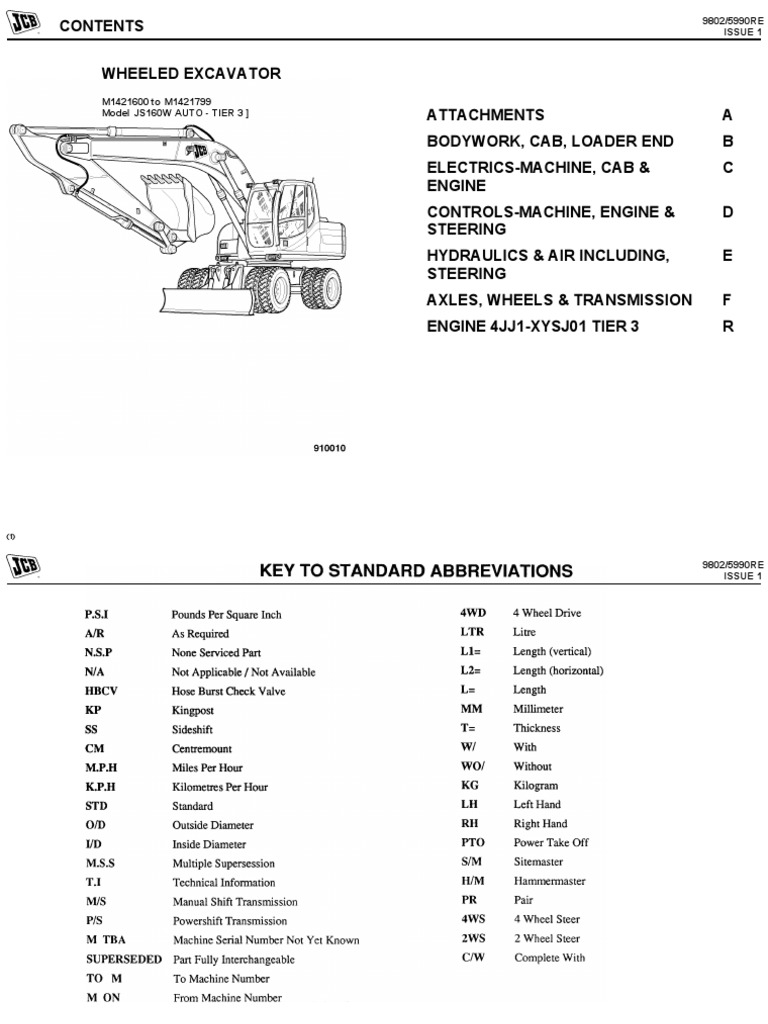 JCB Parts Catalogue | PDF | Transmission (Mechanics) | Truck