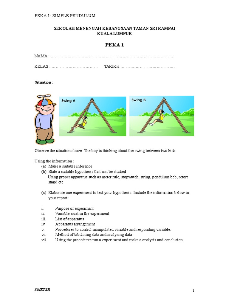 Simple Pendulum Experiment | Experiment | Data Analysis