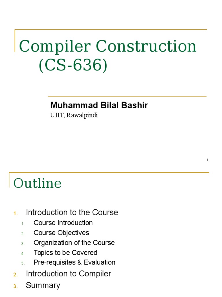 Compiler Construction | PDF | Compiler | Source Code