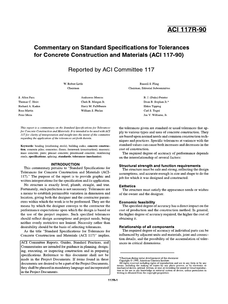 Aci 117 | PDF
