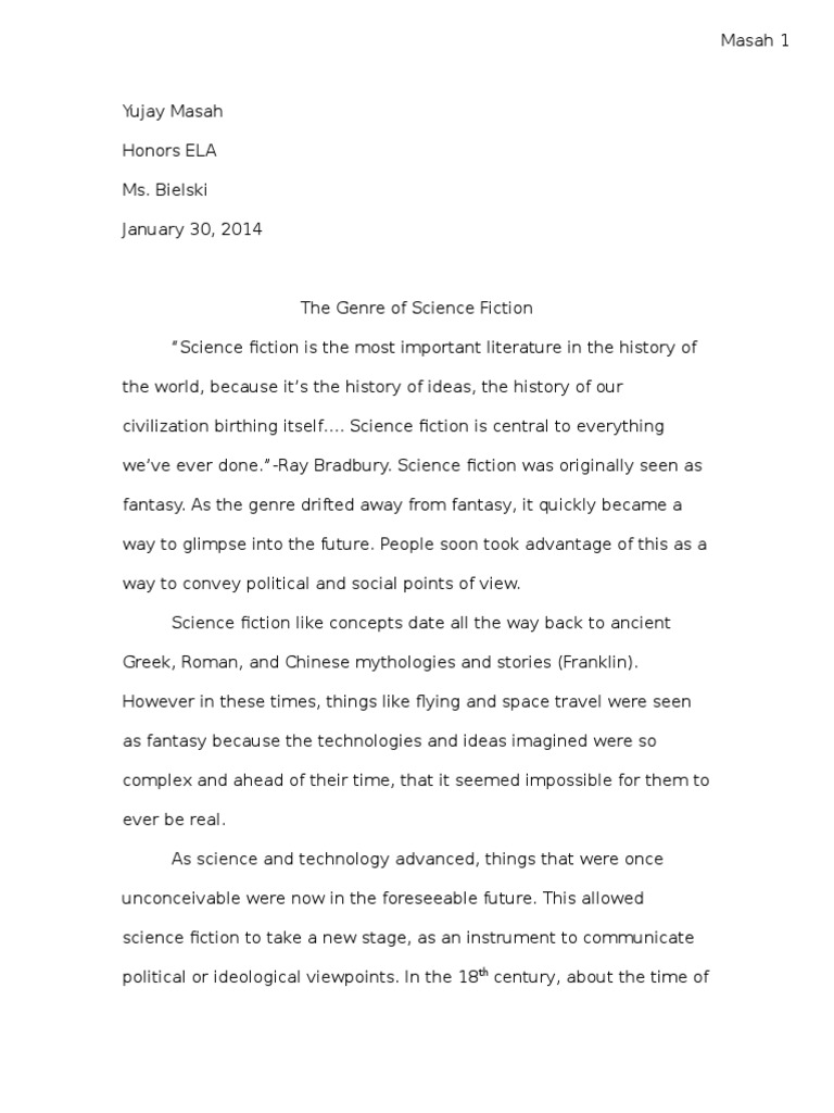 Evolution of Science Fiction Genre | PDF | Science Fiction | Fantasy