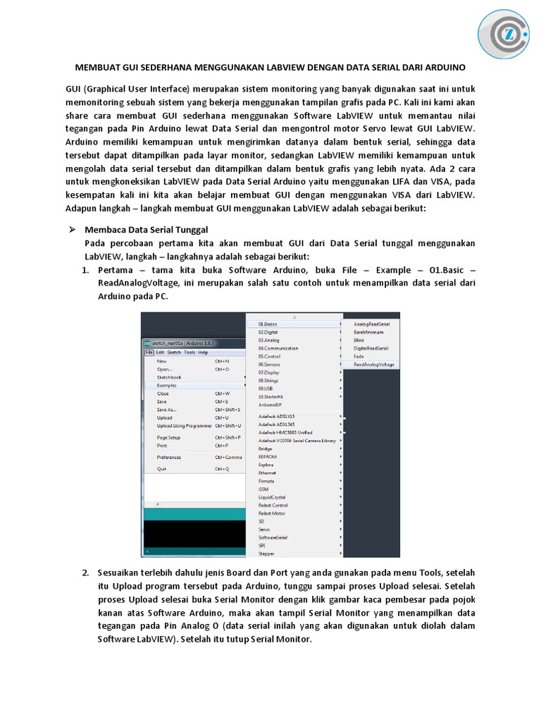 Membuat Antarmuka Pengguna Grafis Sederhana untuk Memantau dan Mengendalikan Arduino melalui ...
