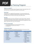 Leadership Training Module | PDF | Leadership | Communication