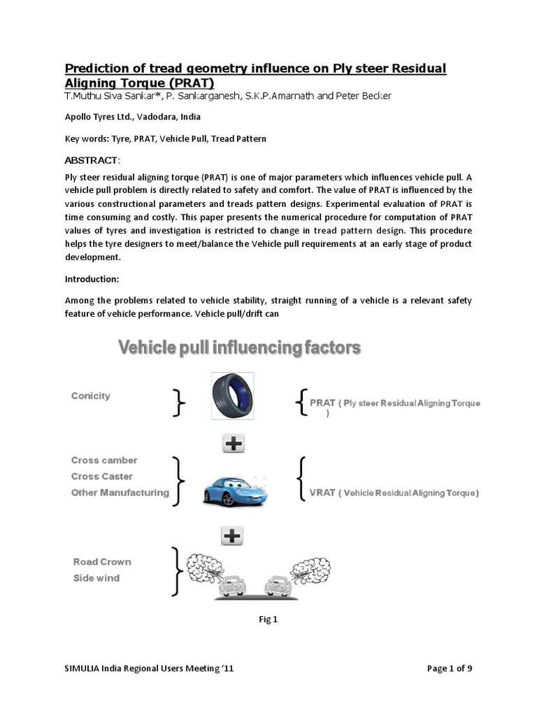 PRAT Analysis in Tyre Design | PDF | Tire | Rotation