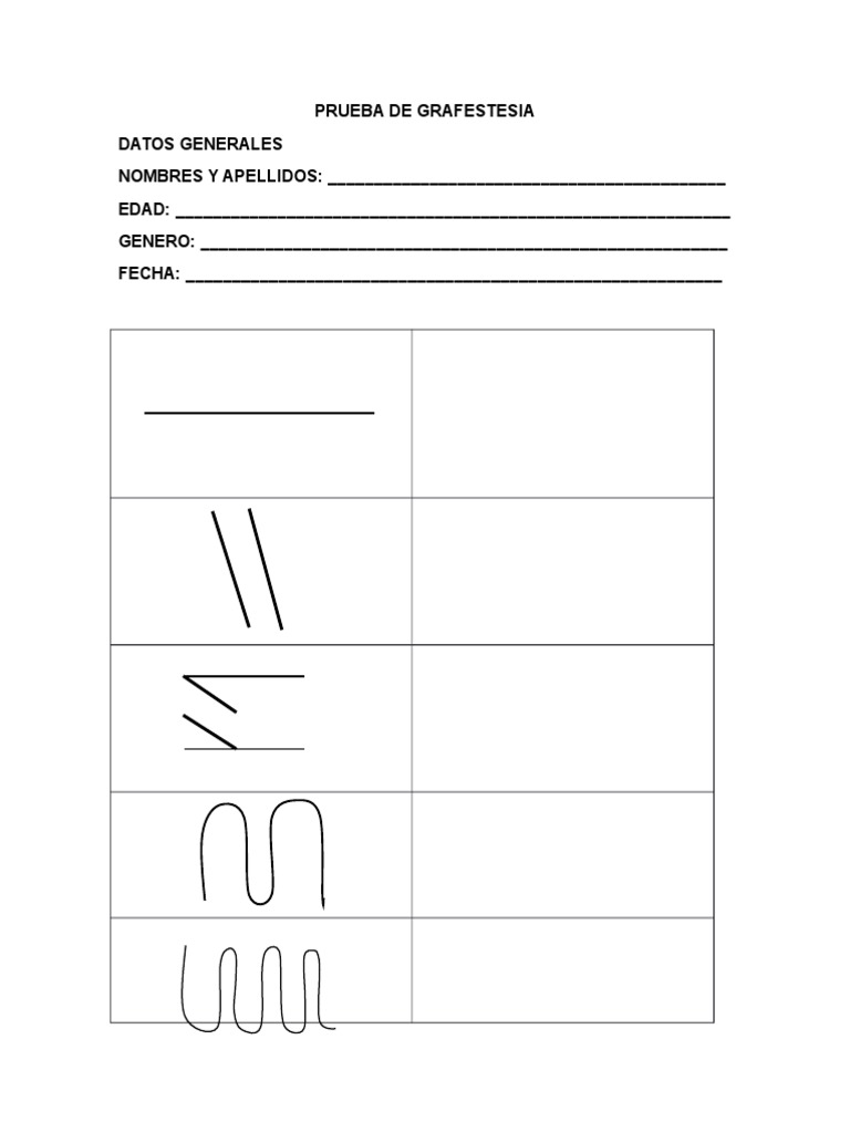 Prueba de Grafestesia | PDF