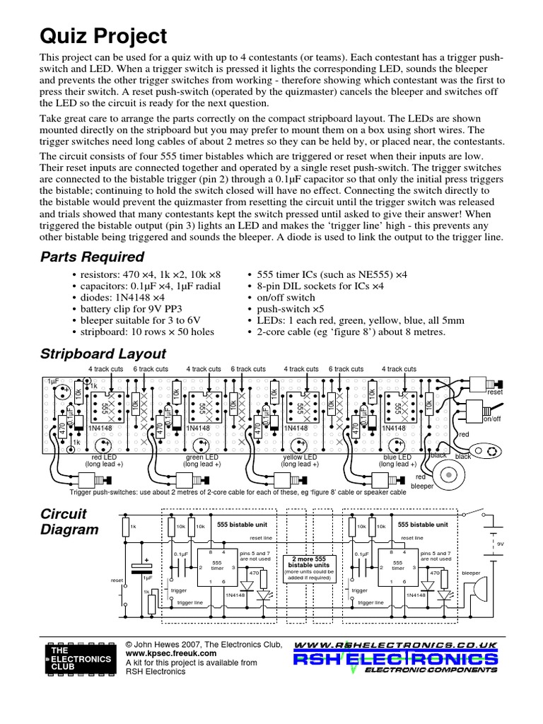Quiz Circuit | PDF | Electrical Components | Electronics