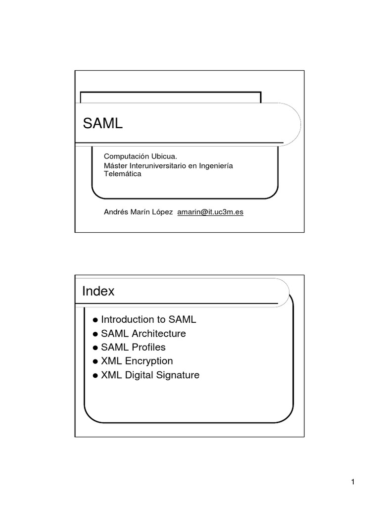 Saml | PDF | Computer Standards | Access Control