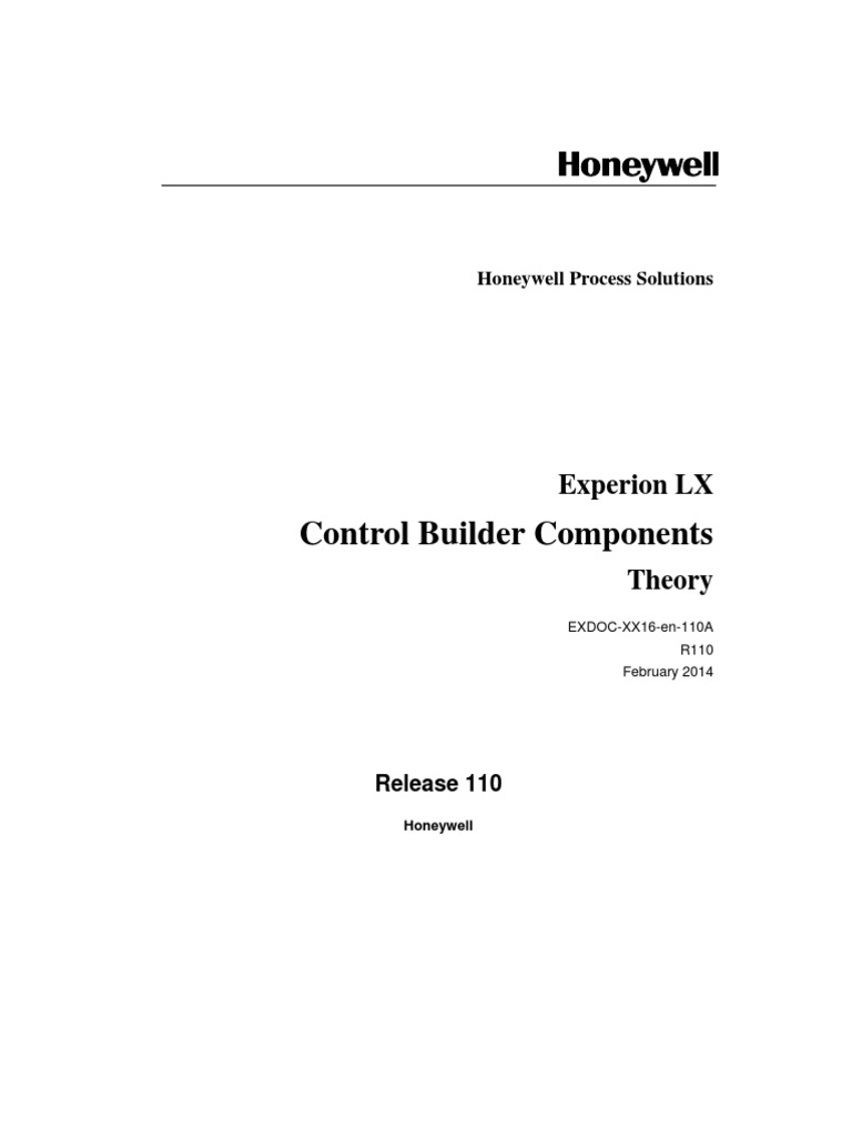 Control Builder Components Theory EXDOC-XX16-En-110 | PDF | Electrostatic Discharge | Parameter ...