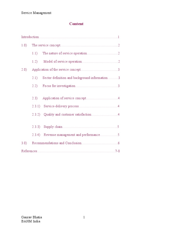 Service Management | PDF | Supply Chain | Brand