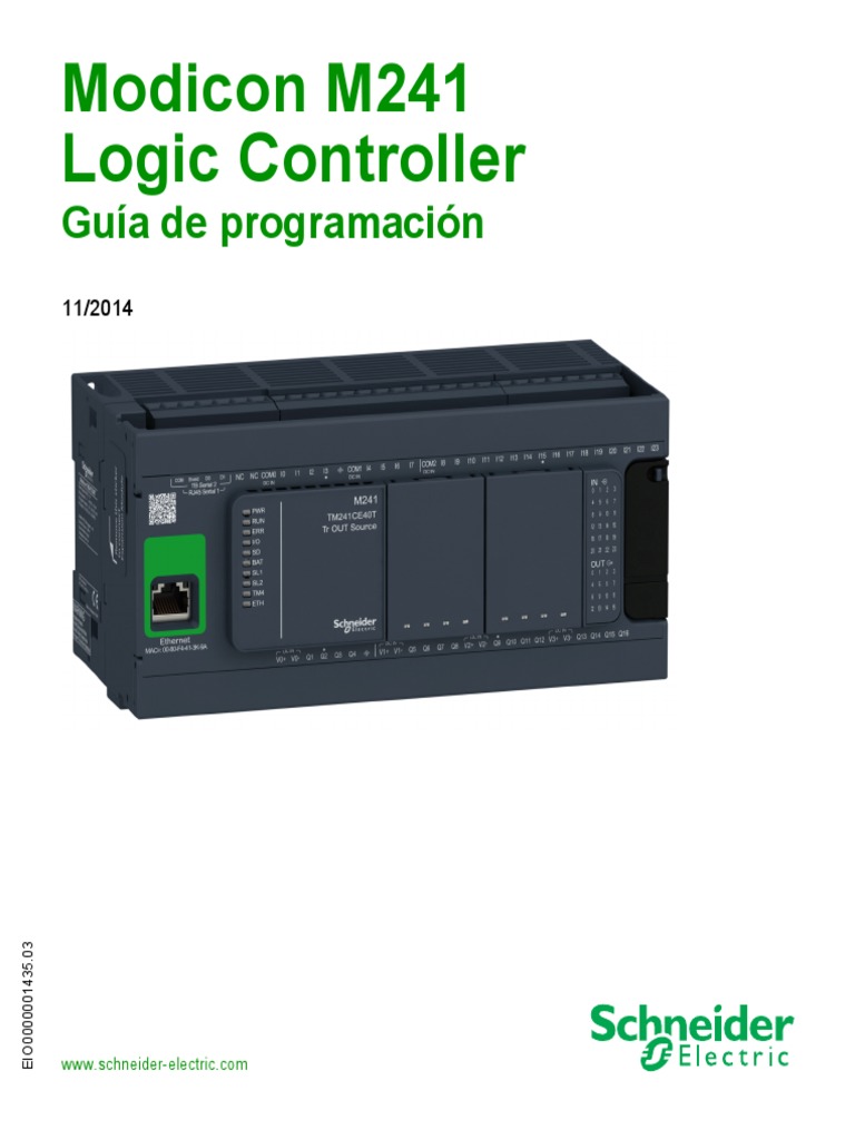 Configuración y Descripción de Controlador TM241 | PDF | Memoria del ...