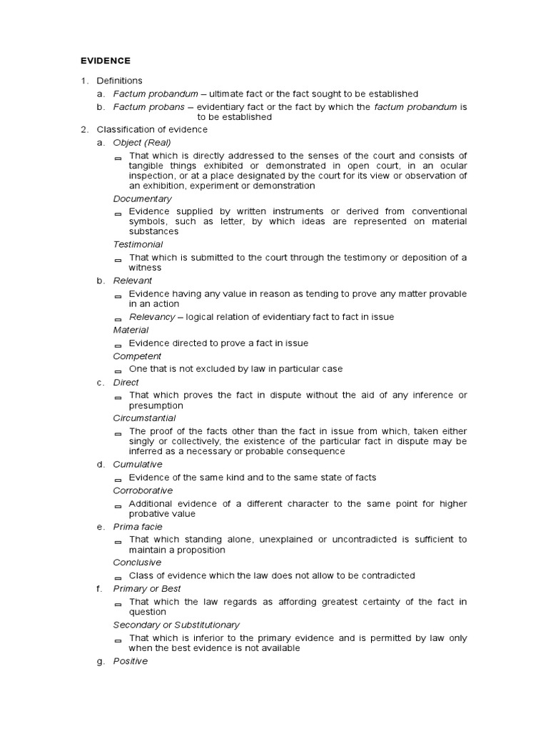 Evidence Reviewer | PDF | Evidence (Law) | Hearsay