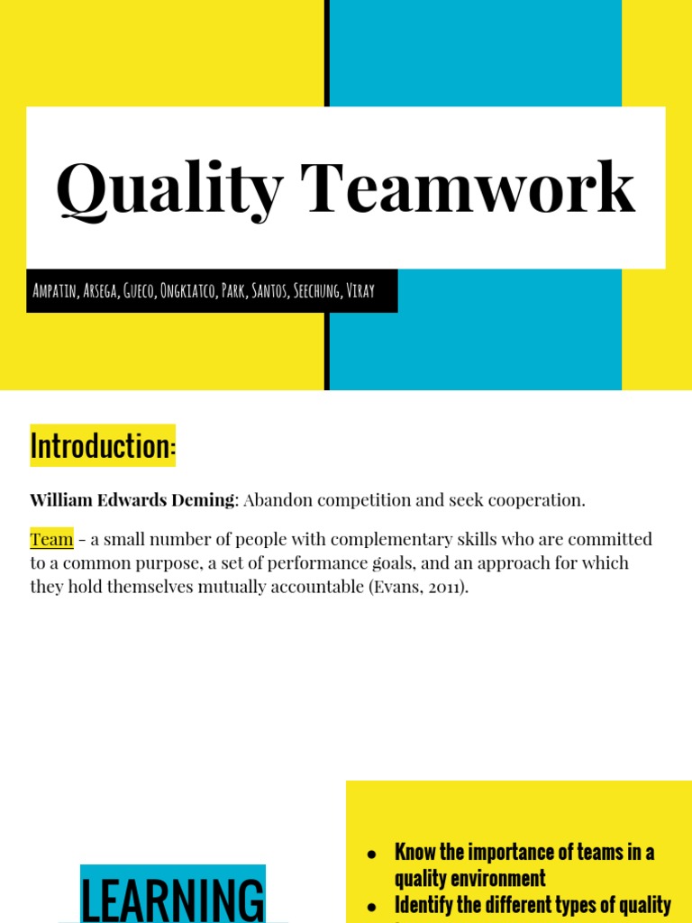 QUALMAN (Quality Teams) | PDF | Diversity (Business) | Psychological ...