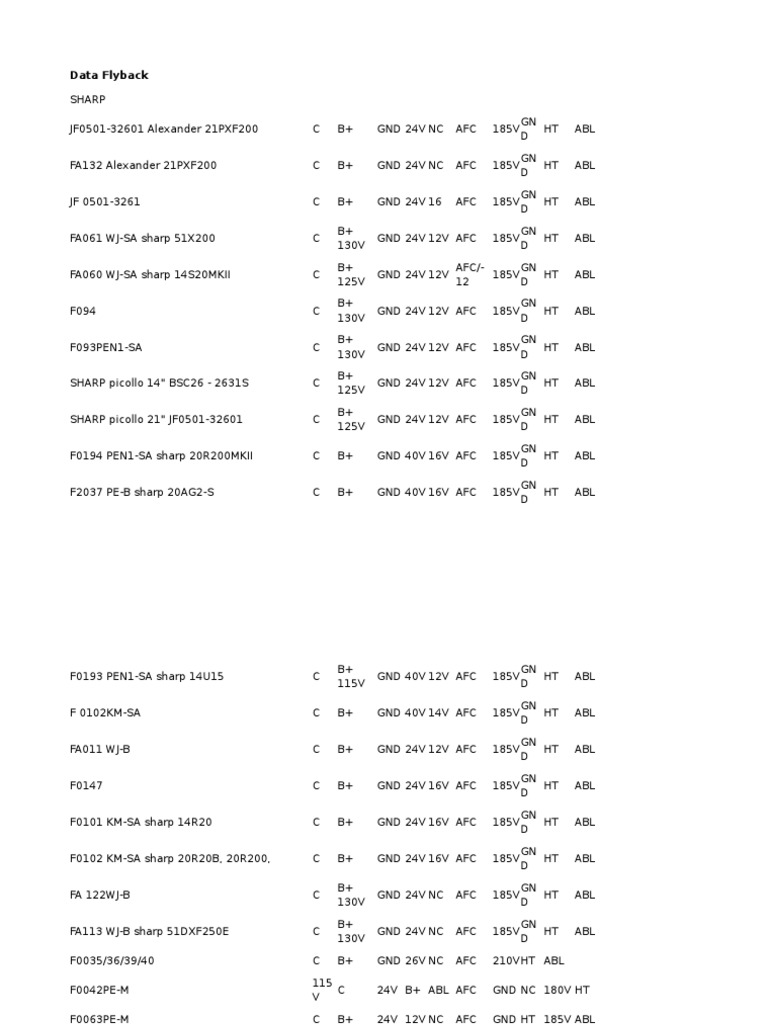 Jf0501 Flyback Pinout Online Orders | www.pinnaxis.com
