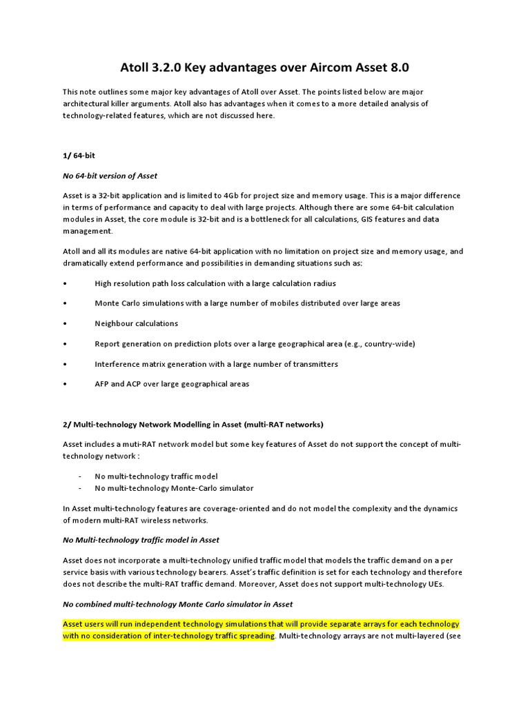 Comparing Key Architectural Advantages of Atoll Radio Planning Software ...