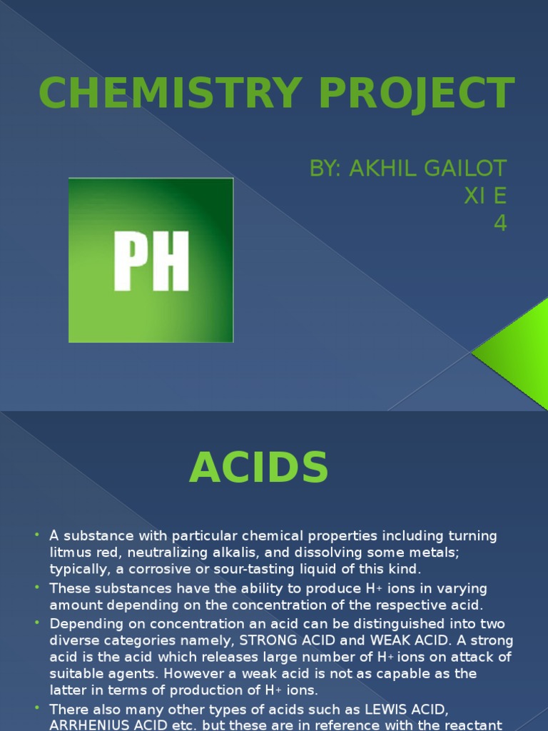 pH Scale Analysis and Project Findings | PDF | Acid | Buffer Solution