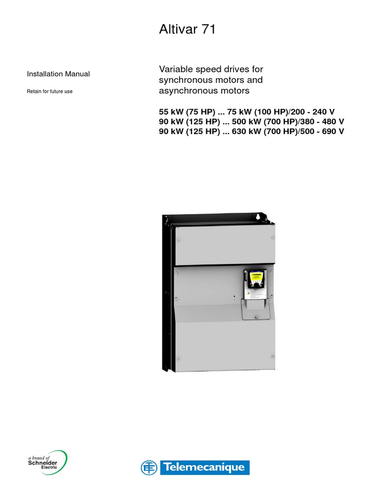 Altivar 71 Schneider Electric | PDF | Mains Electricity | Capacitor