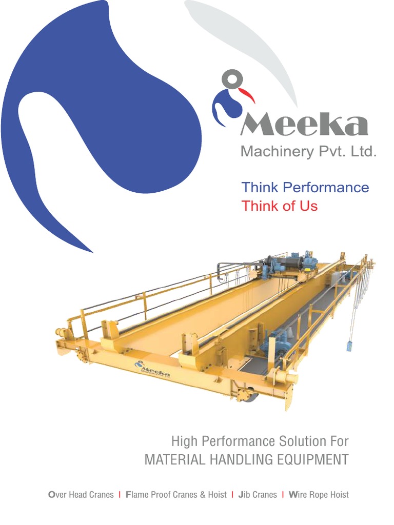Meeka Machinery PVT LTD | PDF | Crane (Machine) | Gear