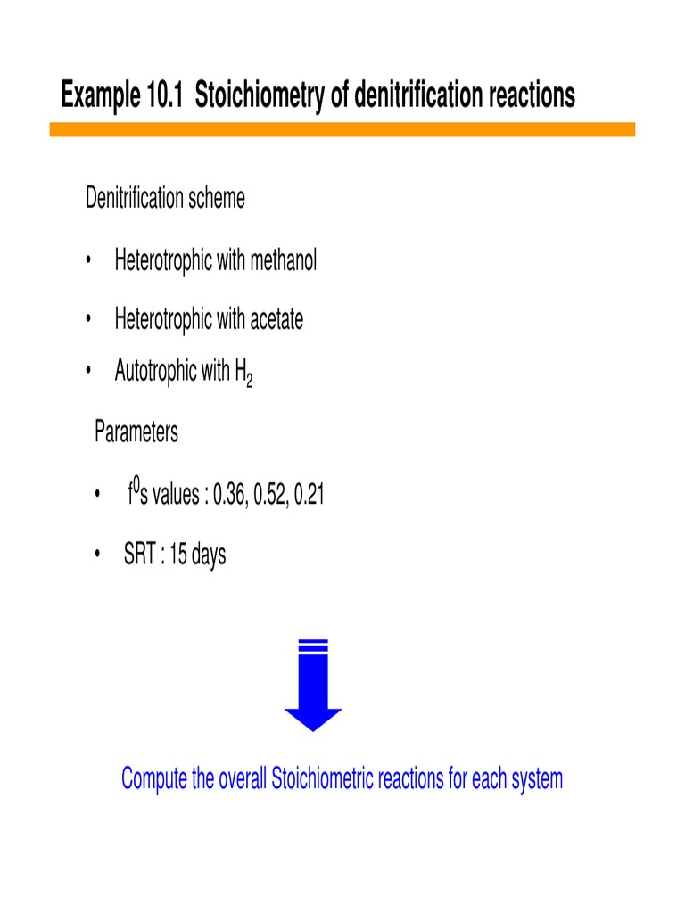 Denitrification Stoichiometry Analysis | PDF | Nitrite | Environmental ...