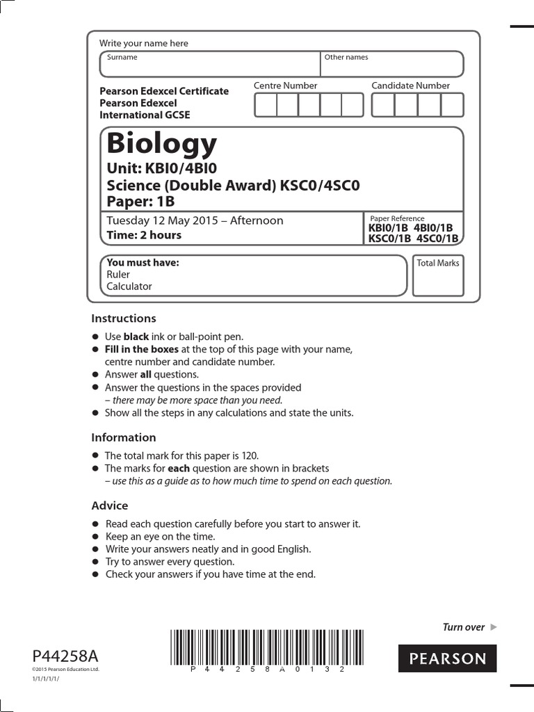 2015 - June 1B QP PDF | PDF