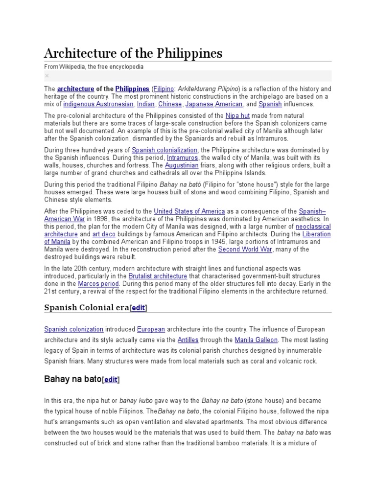 Philippine Architecture | Download Free PDF | Philippines