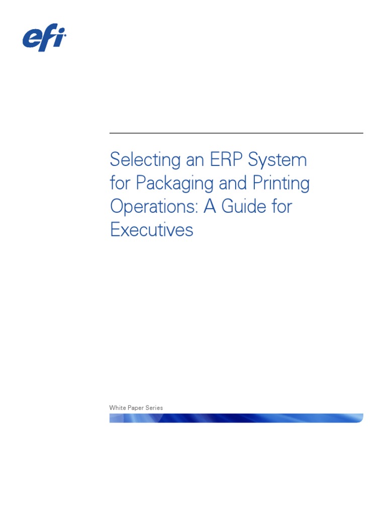 ERP For Printing and Packaging | PDF | Enterprise Resource Planning ...