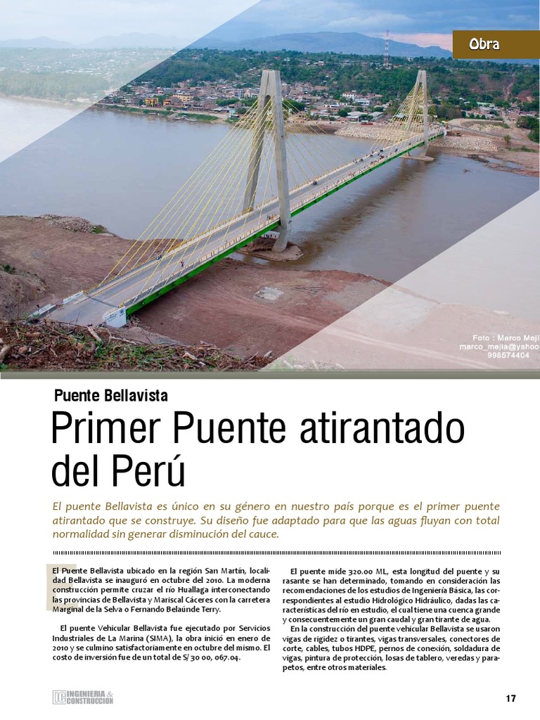 Puente Atirantado | PDF | Fundación (Ingeniería) | Puente