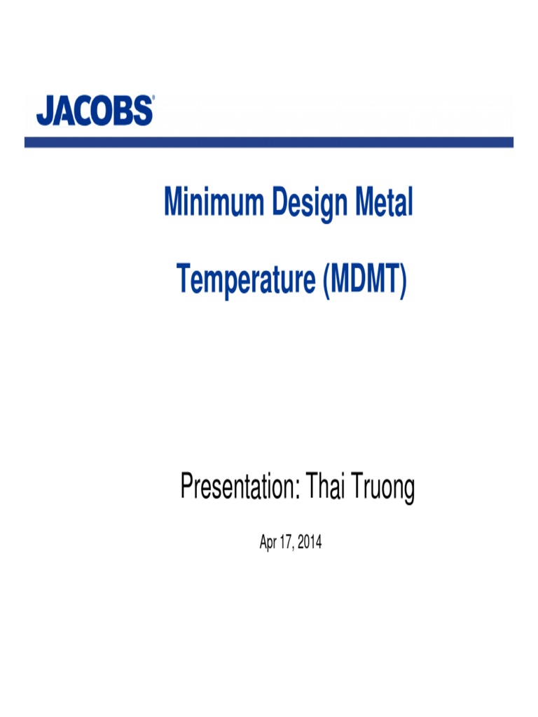 Minimum Design Metal Temperature (MDMT) | PDF | Brittleness | Fracture