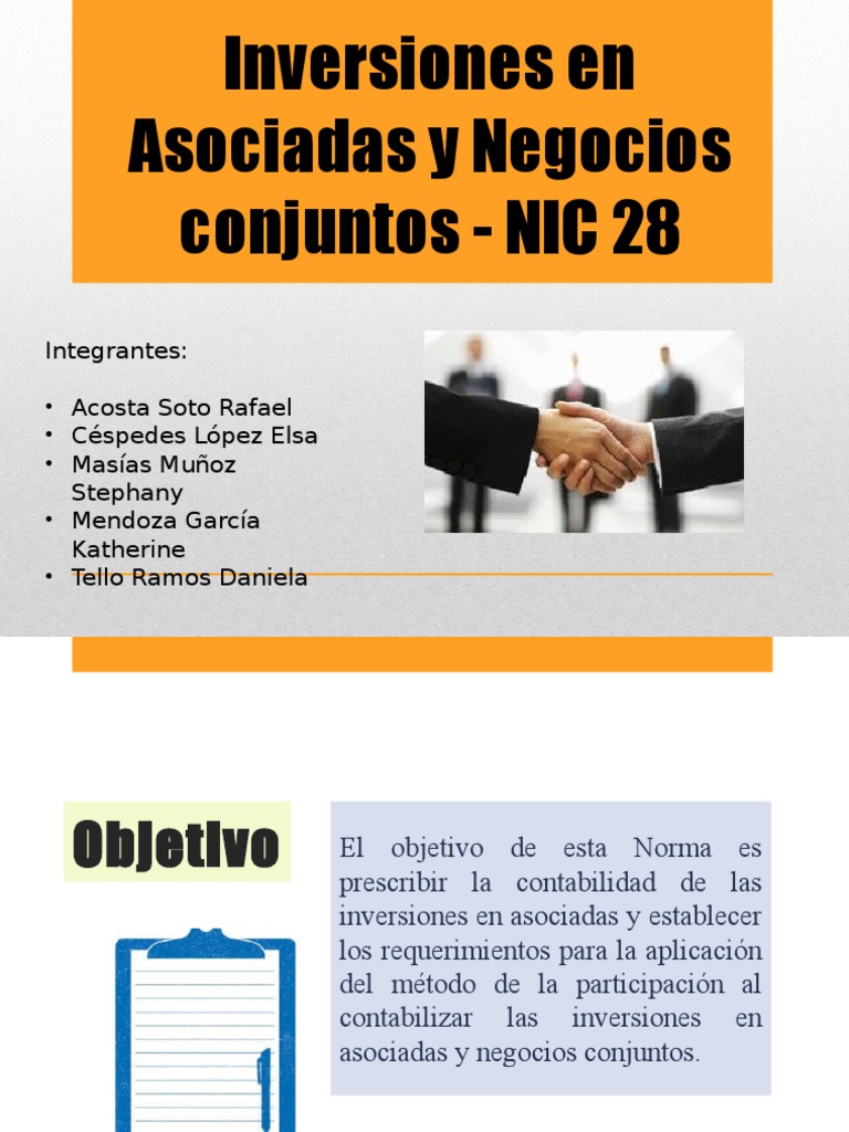 nic-28 | normas internacionales de INFORMACION FINANCIERA | Empresas