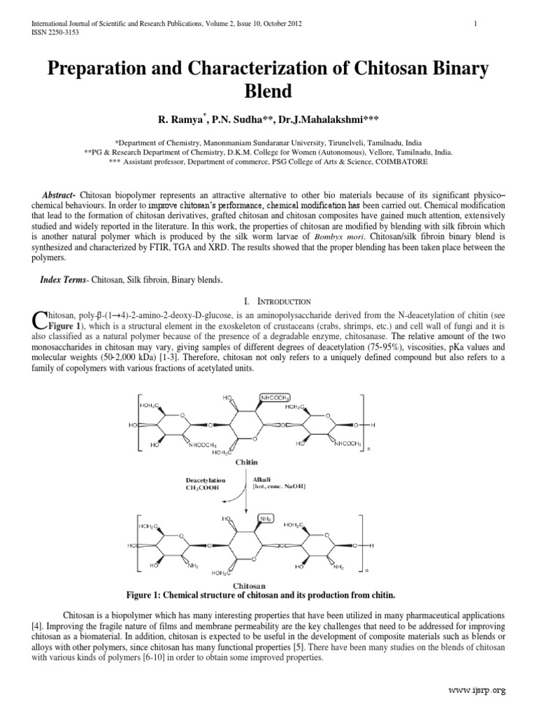 jurnal padatan organik kitosan.pdf | Polymers | X Ray Crystallography ...