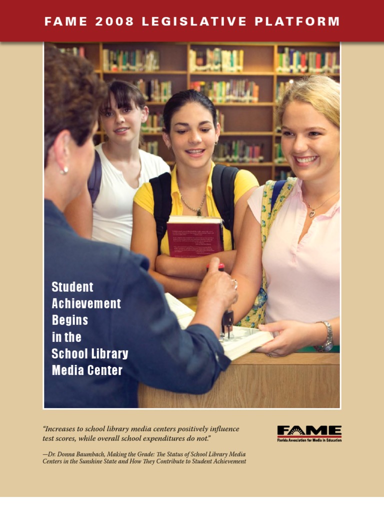 FAME 2008 Legislative Platform | PDF | School Library | Libraries