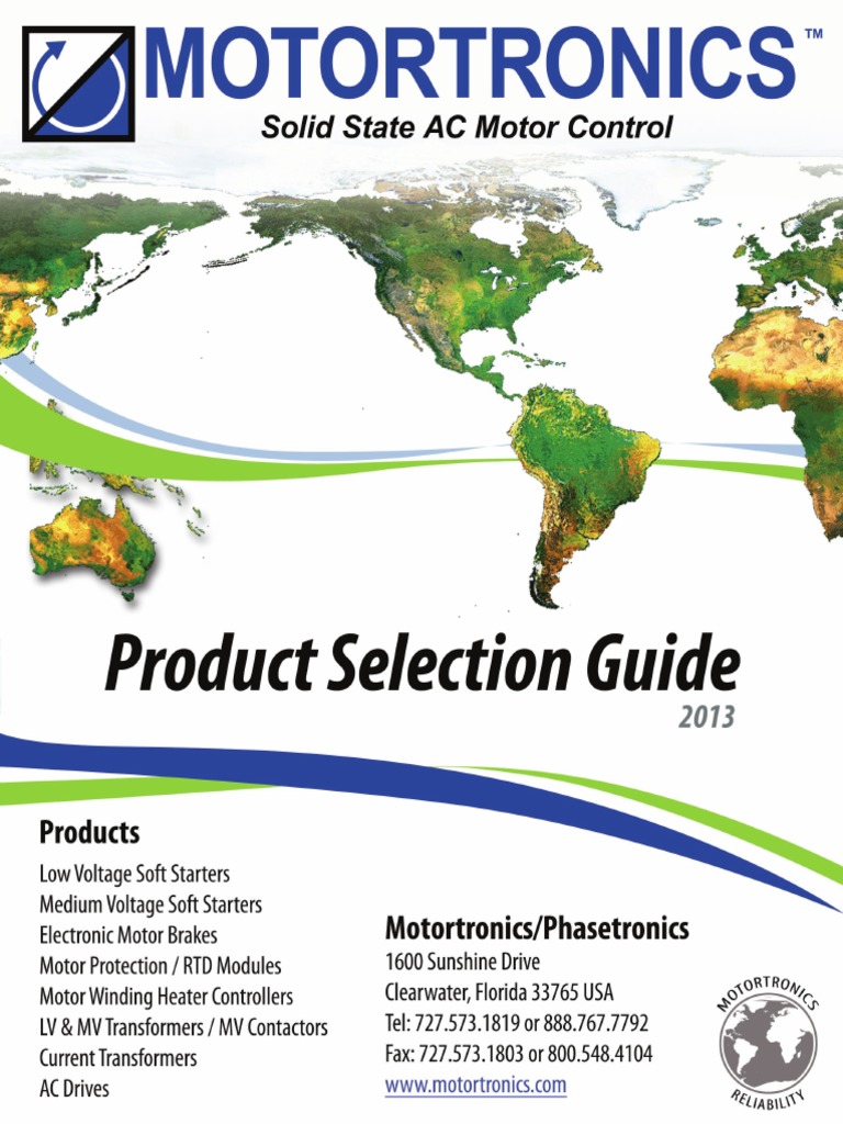 Motortronics 2013 Product Selection Guide - Softstarter | PDF | Relay ...