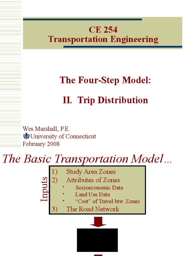Trip Distribution | PDF | Traffic | Transport