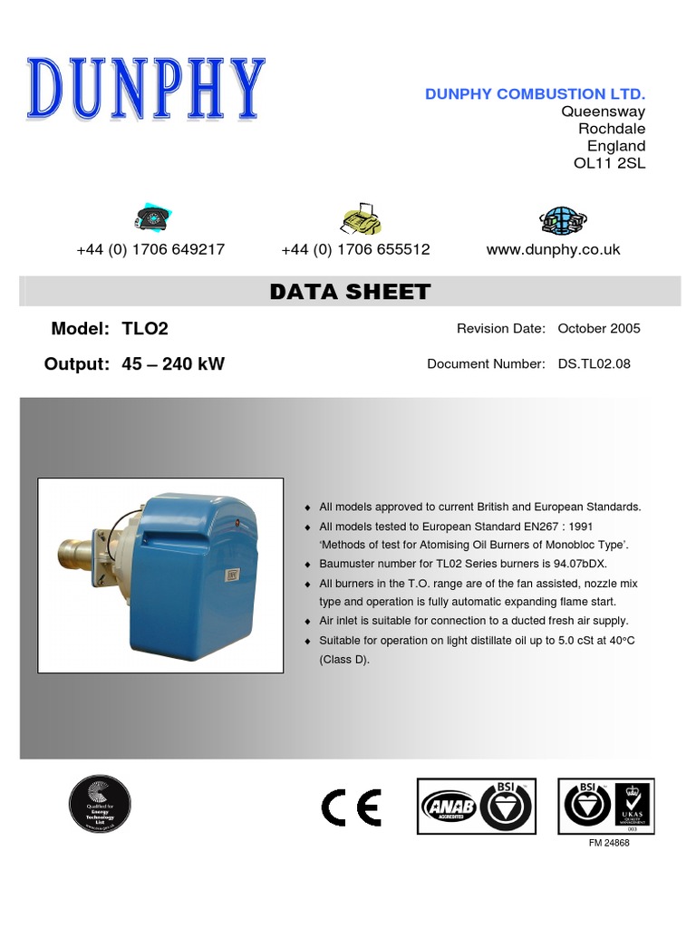 tl02 Datasheet | PDF | Amplifier | Furnace