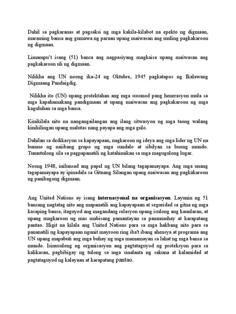 United Nations | PDF