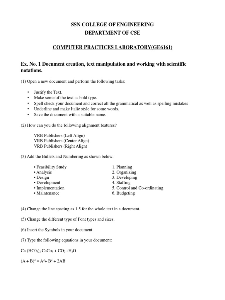 SSN College of Engineering Department of Cse | PDF | Typography | Writing