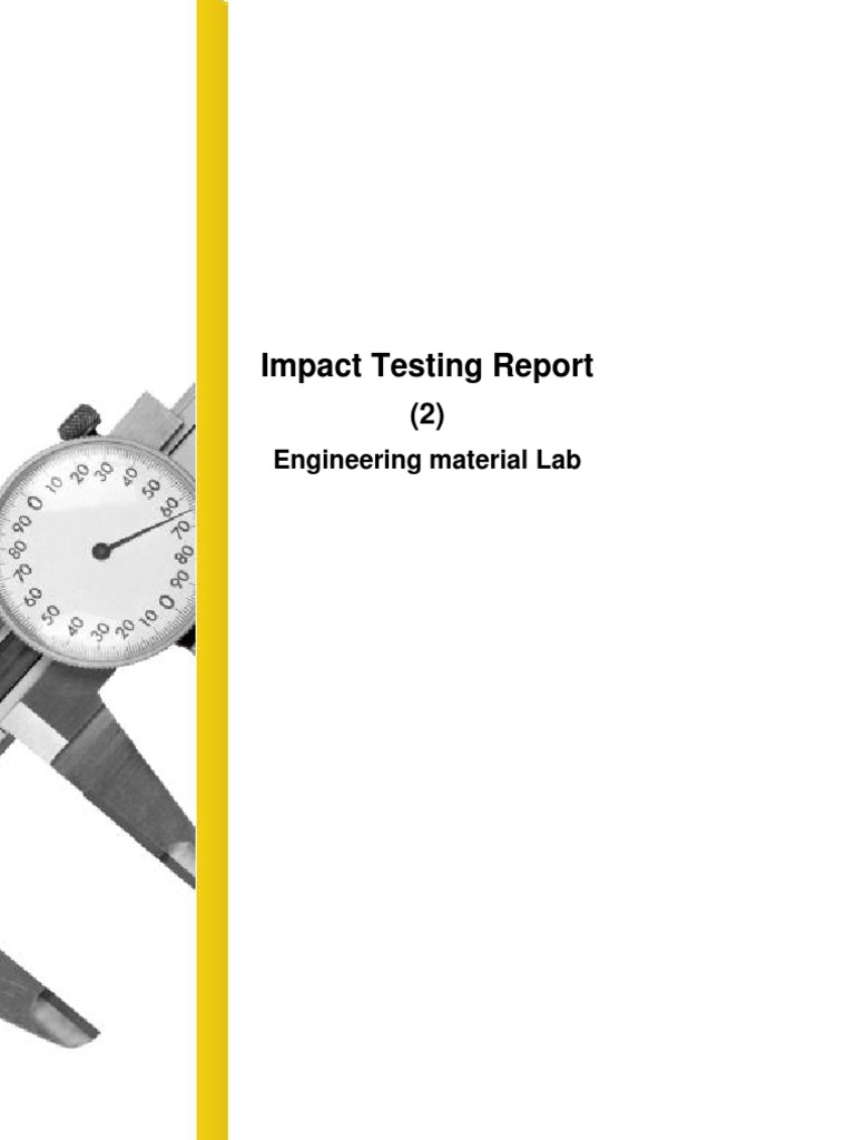 Impact Test Report | PDF | Ductility | Fracture