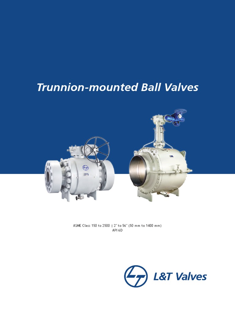 L&T Pipeline Ball Valves | PDF | Valve | Actuator