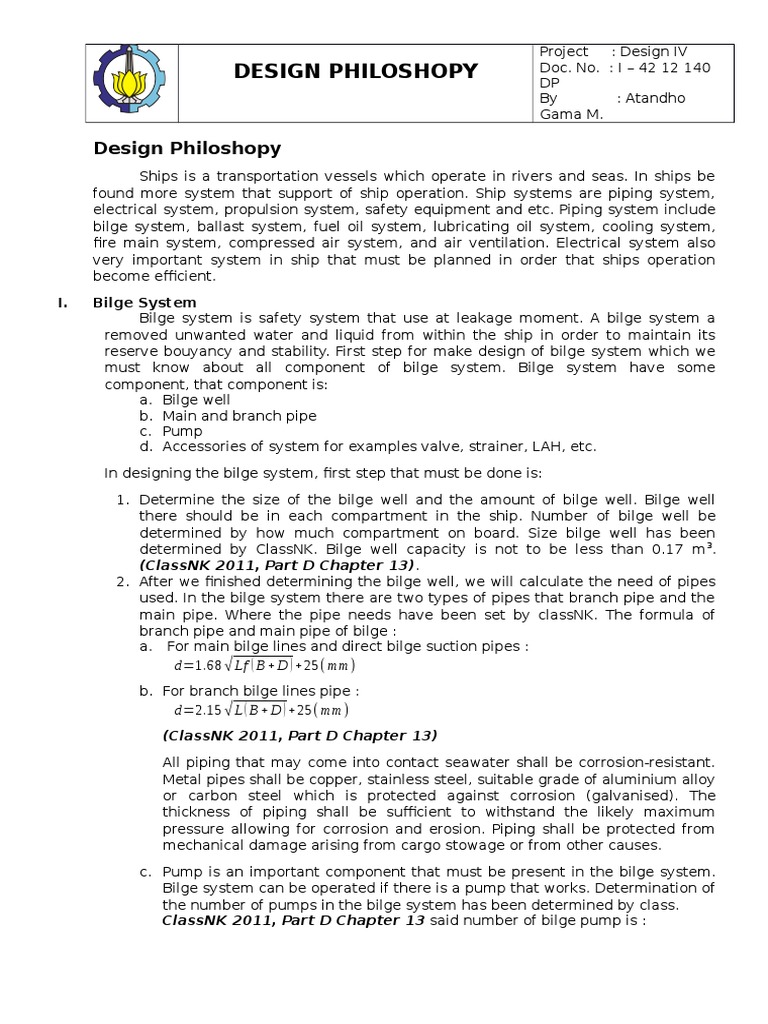 Ship Piping System | PDF | Series And Parallel Circuits | Internal ...