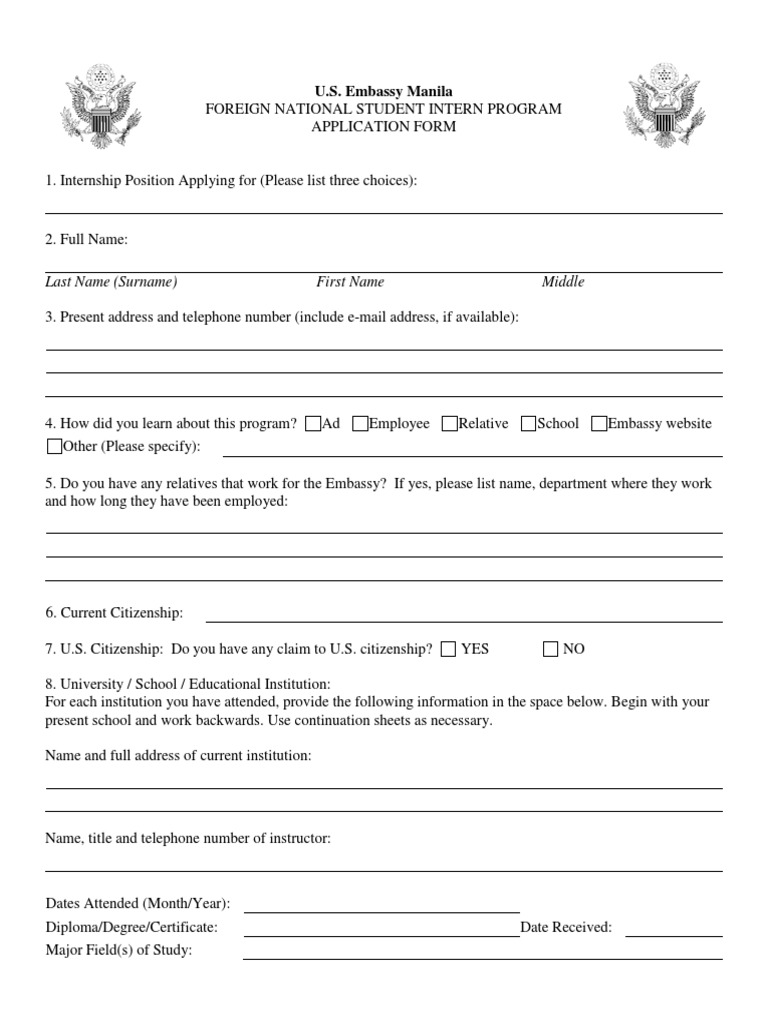 FNSIP Application | PDF | Internship | Job Hunting