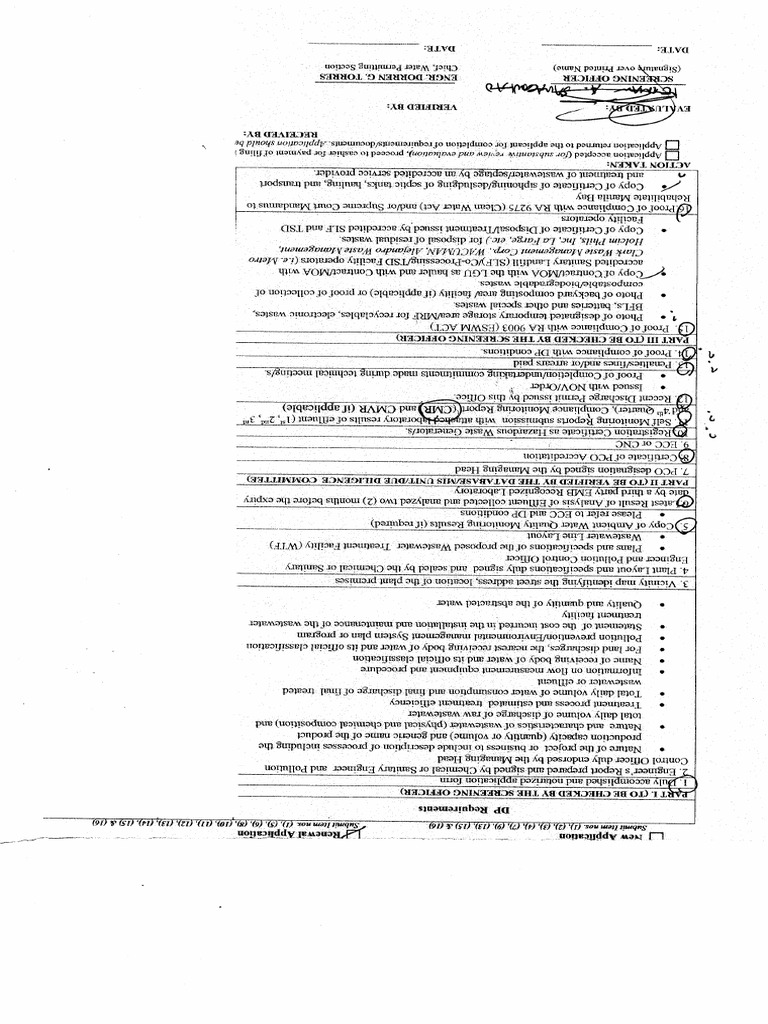 DP Application Checklist | PDF