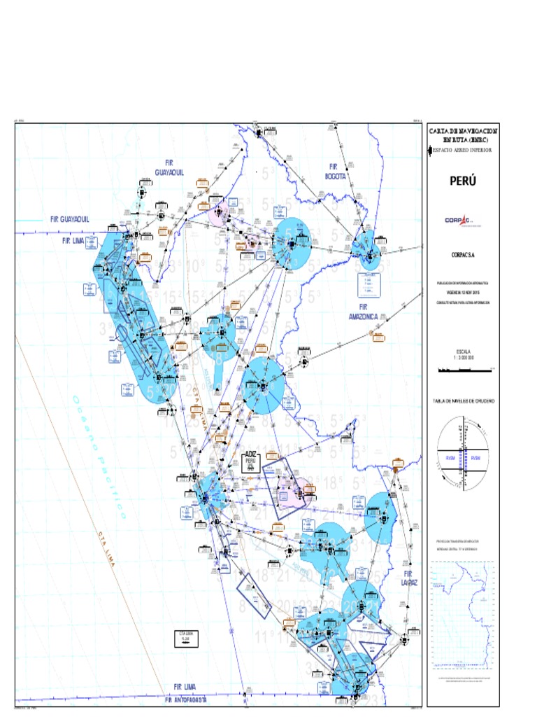 ENR - 6.1-2 Carta de Espacio Aéreo Inferior - Perú | PDF | Aeroespacial | Radiodifusión